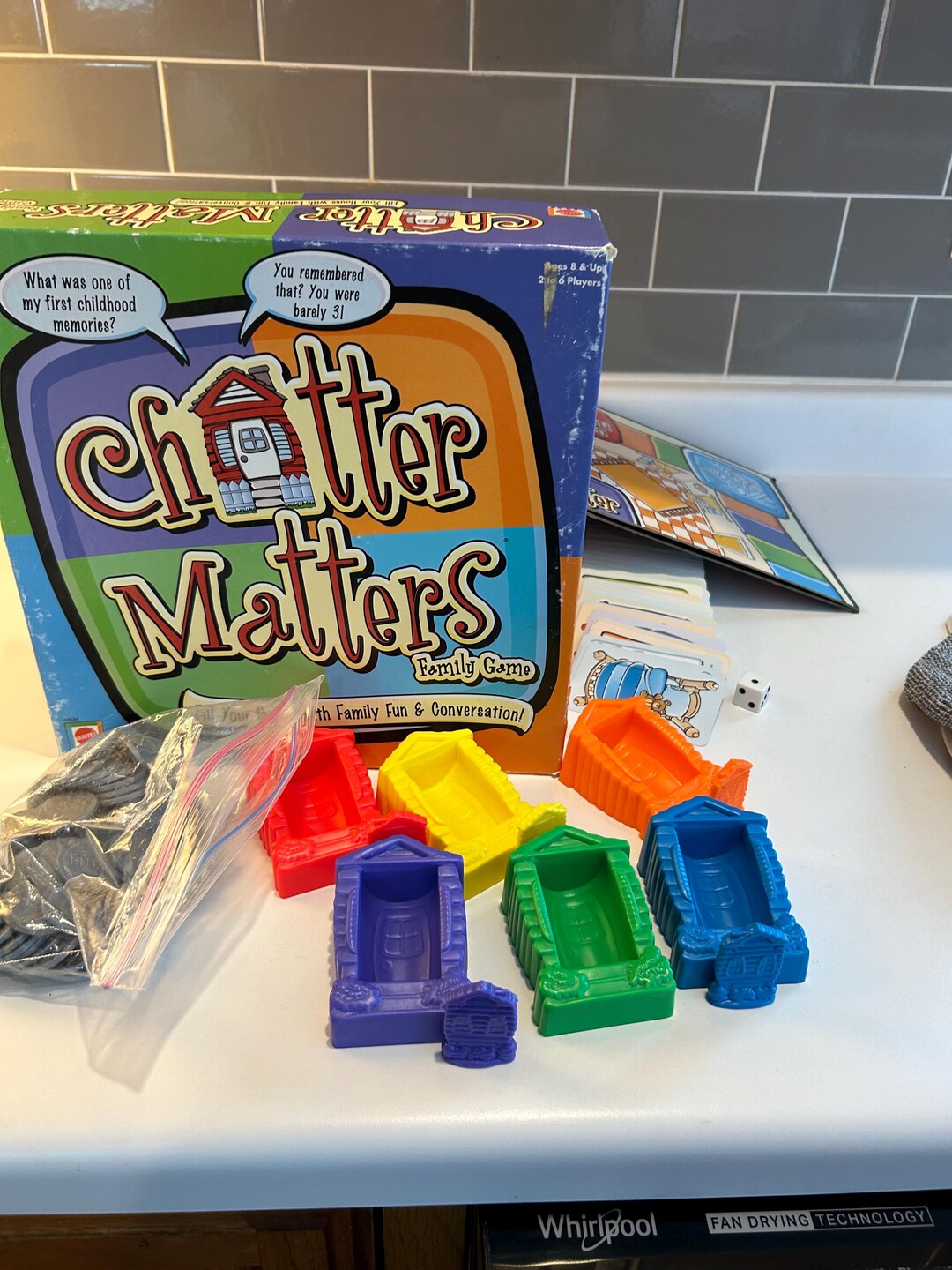 Vintage 2000 Mattel Board Game Chatter Matters Conversation Family Game ...