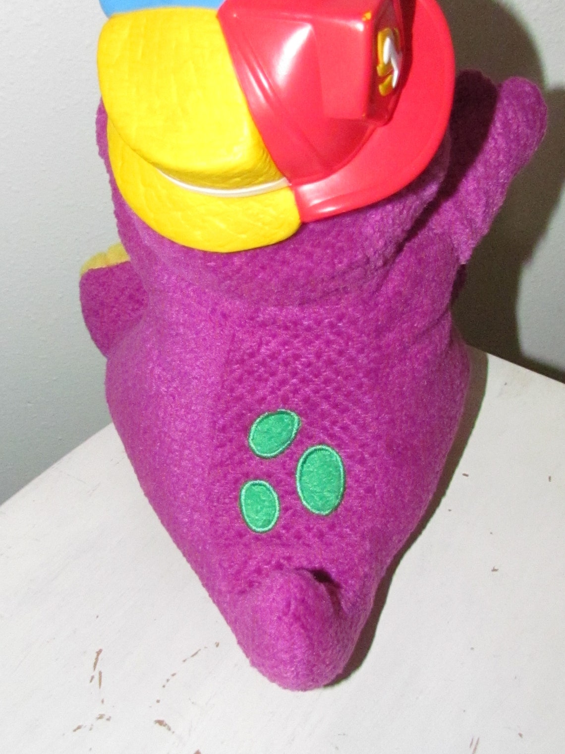 Vintage Plush Barney purple Silly Hats The Dinosaur Musical | Etsy