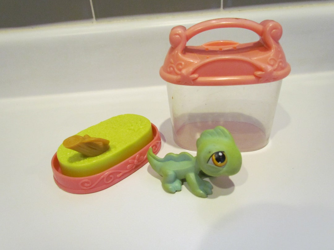 LPS Littlest Pet Shop Hasbro Reptiles Lizard Iguana Gecko Figure Bobble ...