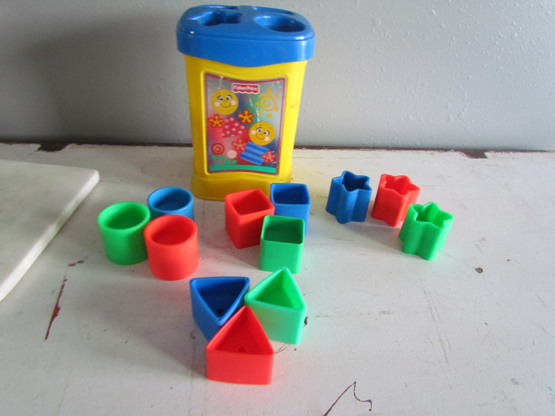 2002 Brilliant Basics Baby's First Blocks Shapes Sorter Mattel Fisher ...