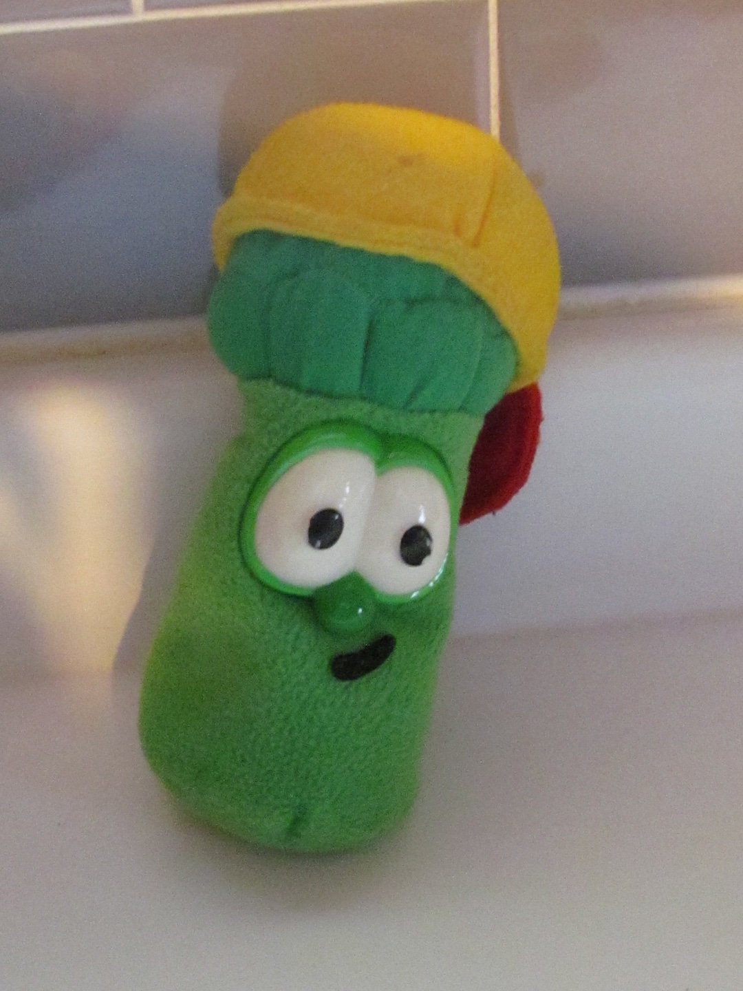 Vintage 1999 Veggie Tales Junior Asparagus Plush Fisher Price 5 Bean ...