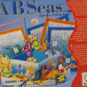 AB Seas Alphabet Fishing Game Discovery Toys Fishing Magnetic Rods ...