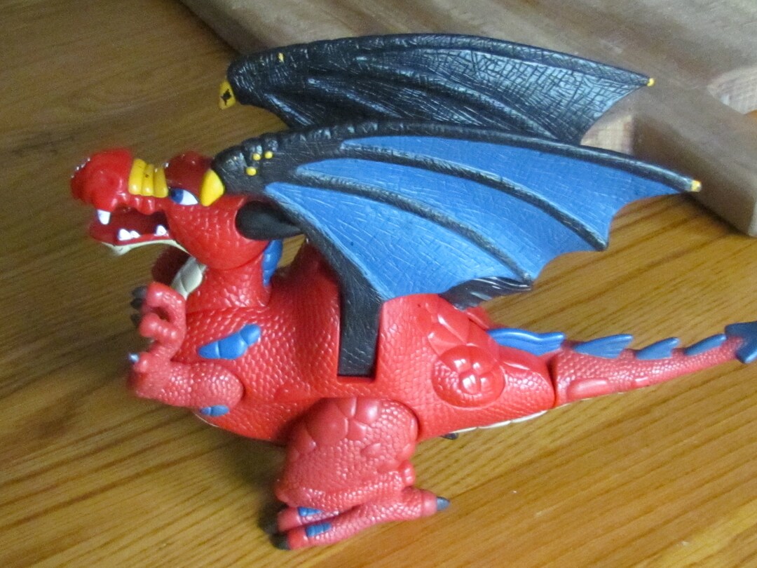 Fisher Price Imaginext Adventures Toy Flapping Winged Red Dragon - Etsy