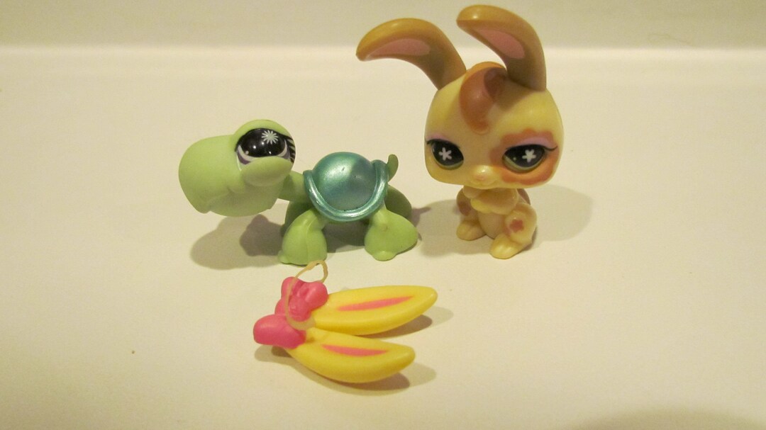 Littlest Pet Shop LPS Retired Bunny Rabbit Set Easter Bunny Ears Hat - Etsy