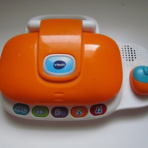 Vtech Tote and Go Laptop Orange Child Learning Laptop Computer Toy ...