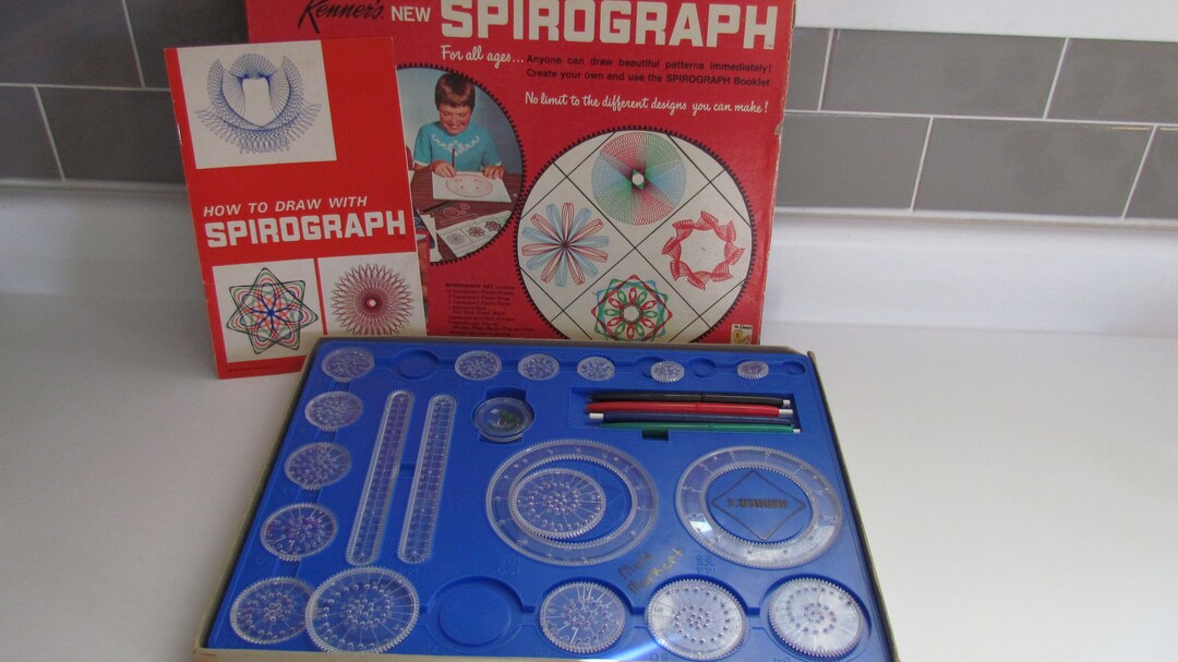 Spirograph #401 Vintage 60's Pattern Drawing Game Toy Kenner 1967 - Etsy
