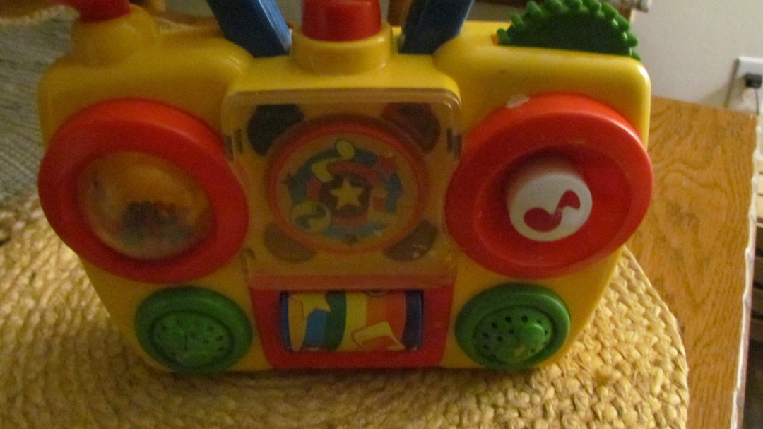 Little Tikes Discover Sounds Boom Box Push Buttons Spins Fun Box Toy - Etsy