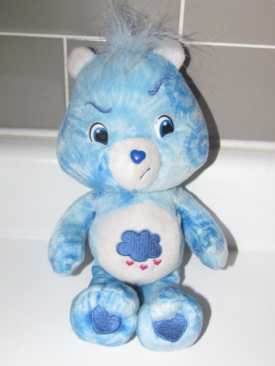 RARE Care Bears Grumpy Bear Plush VALENTINES Hearts Cloudy - Etsy