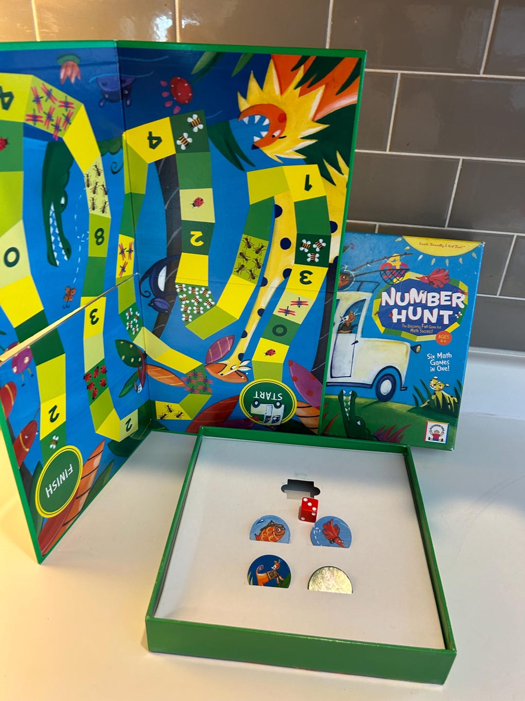 Number Hunt Game Discovery Toys Numbers Teaching Math Earth Friendly ...