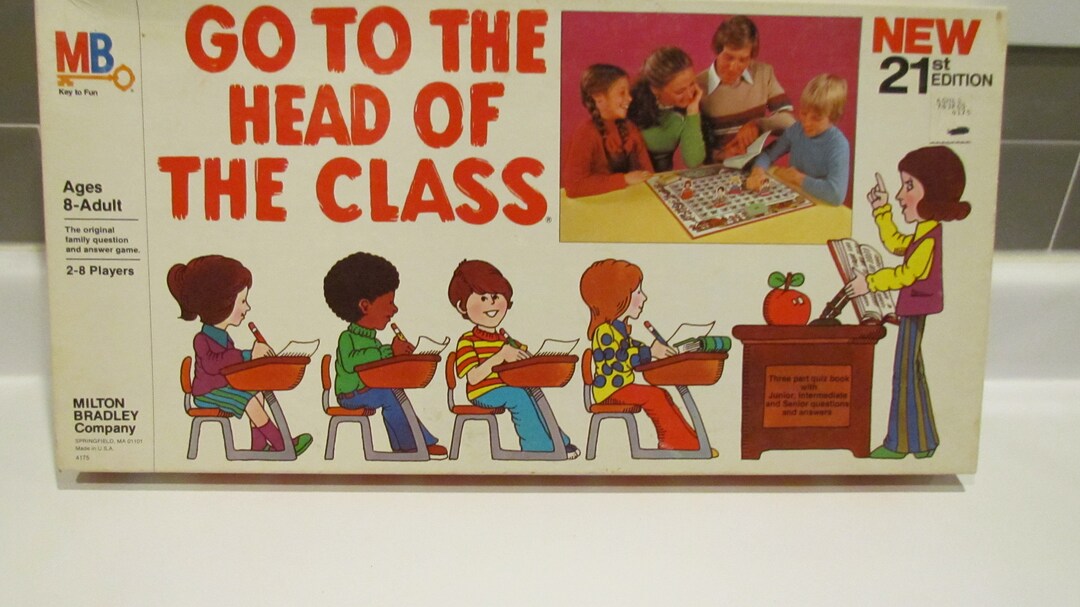 Vintage 70's Go to the Head of the Class Board Game 1978 Milton Bradley ...