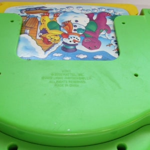 Vintage 2002 Barney Laptop Purple Dinosaur Mattel Toy Computer Lyon's ...