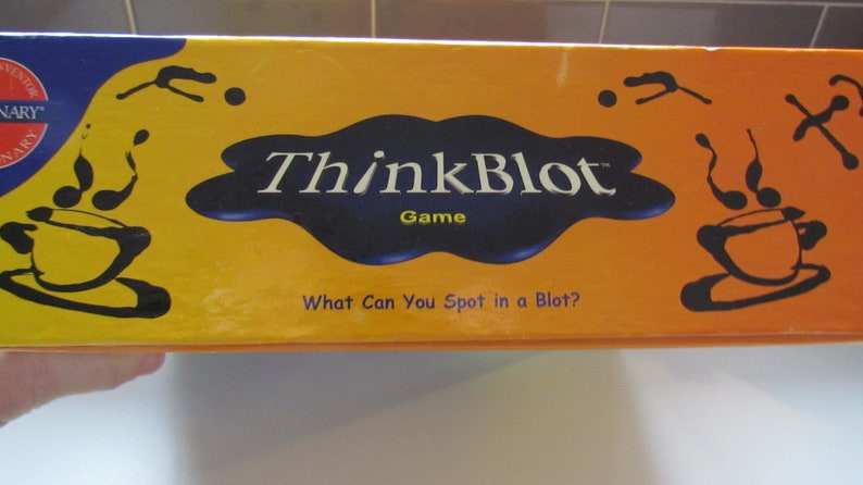 Vintage 2000 Mattel Thinkblot Board Game From Pictionary Inventor ...