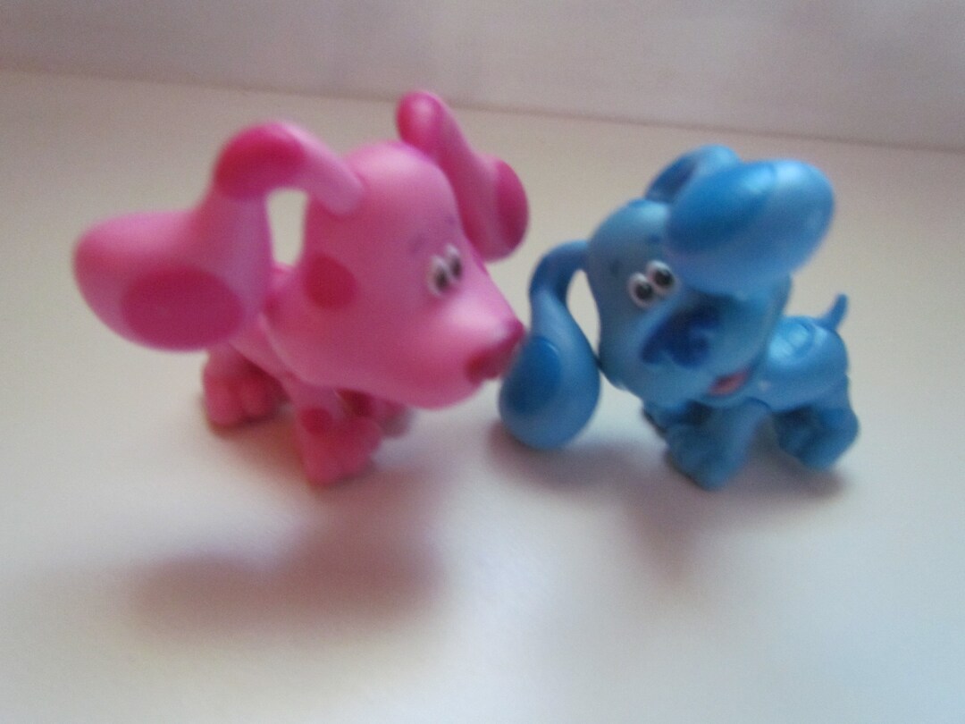 Blues Clues Blue Magenta PVC Toy Figures Mini Nick Jr Viacom Just Play ...