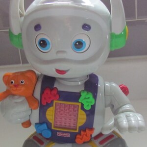 Mattel Fisher Price Toby the Totbot Educational Learning Robot ABC 123 ...