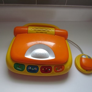 Baby's Vtech Tote N Go Orange Kids Laptop Computer With Mouse ...