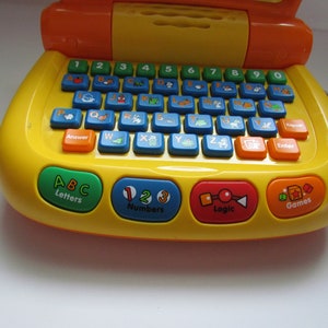 Baby's Vtech Tote N Go Orange Kids Laptop Computer With Mouse ...