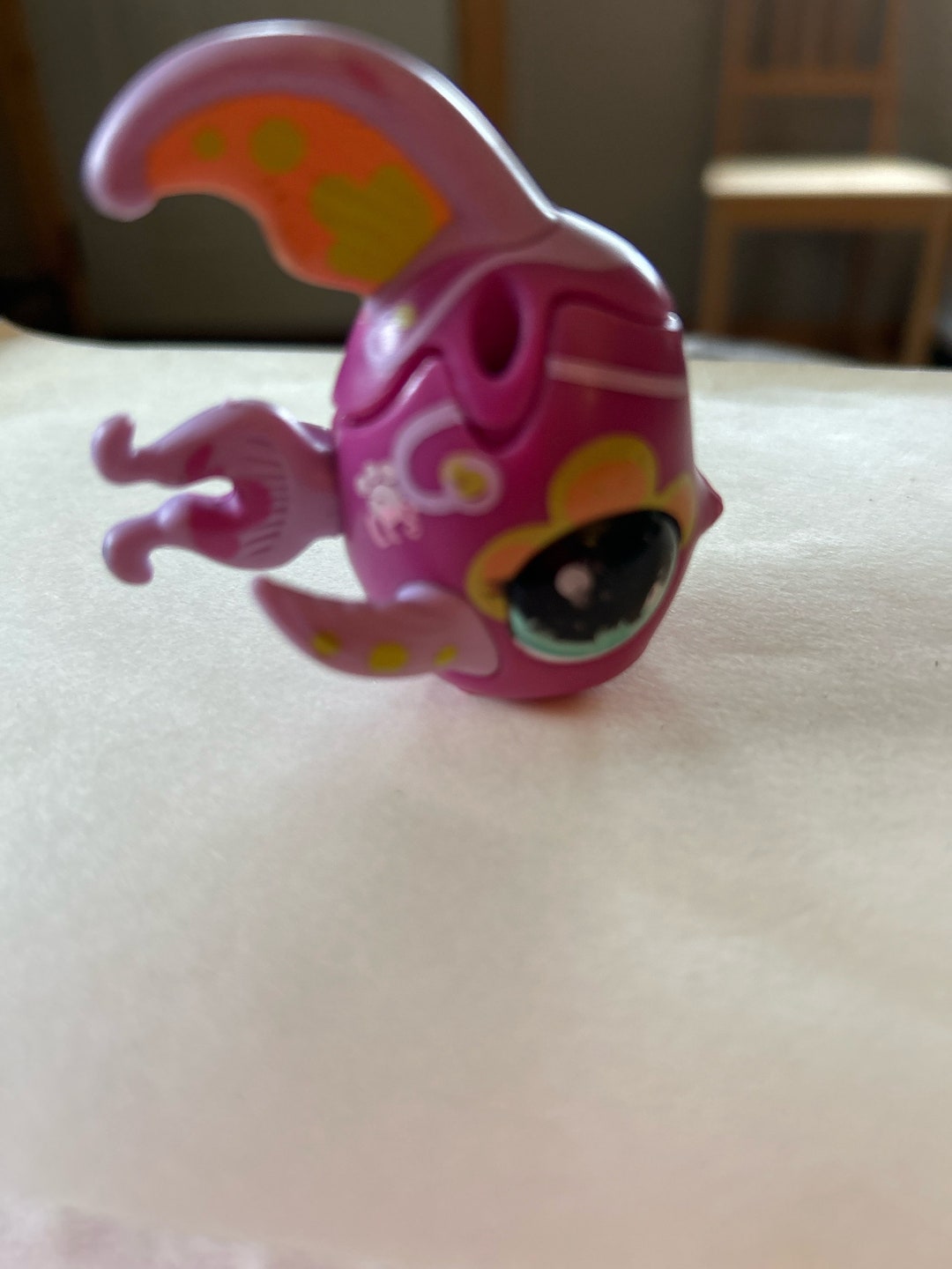 Hasbro Littlest Pet Shop Walkable Colorful Angel Fish Rare LPS ...