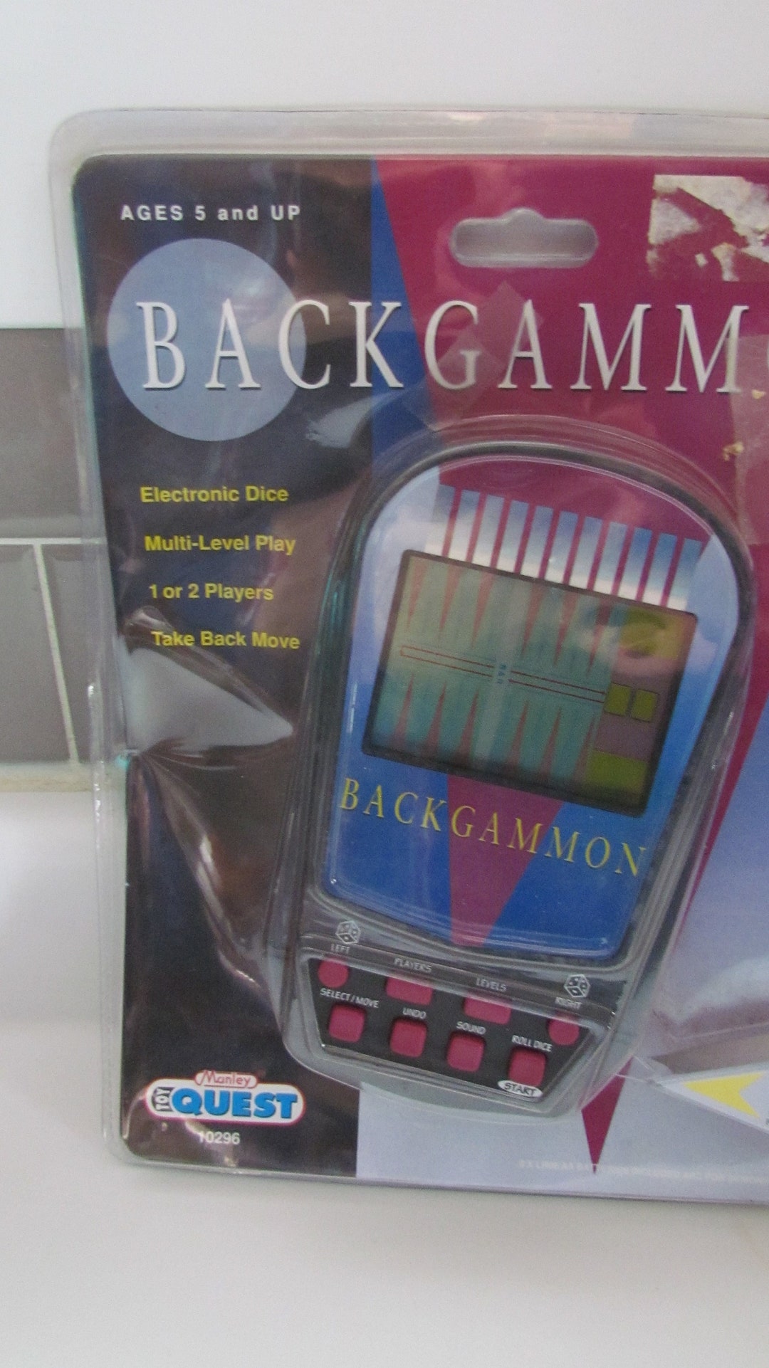 Backgammon Handheld LCD Electronic Game, Manley Toy Quest ~ New Old ...