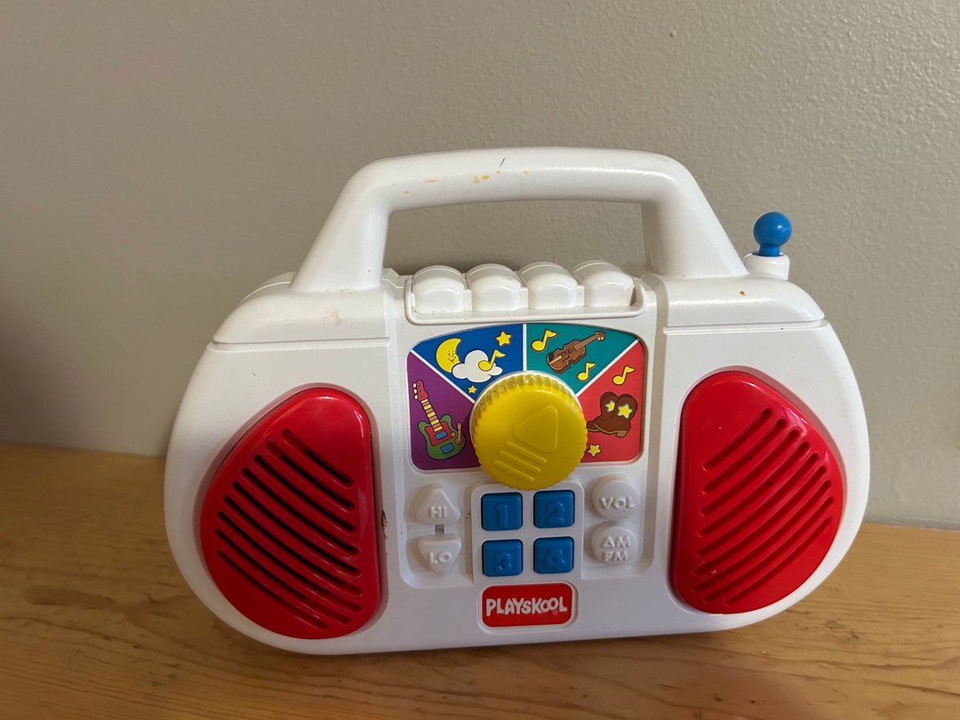 90's Vintage Radio Toy Boom Box Music Songs Playskool 1995 Baby - Etsy
