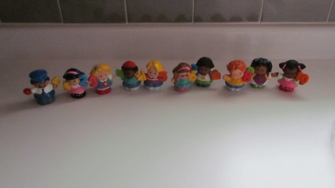 Vintage Lot 9 Toys Mattel Fisher Price Little People Numbers Set Rare ...