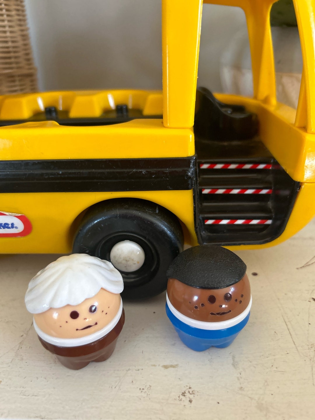 80's Vintage Little Tikes School Bus With Toddle Tots Tykes Toy Figure ...