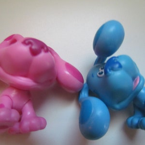 Blues Clues Blue Magenta PVC Toy Figures Mini Nick Jr Viacom Just Play ...
