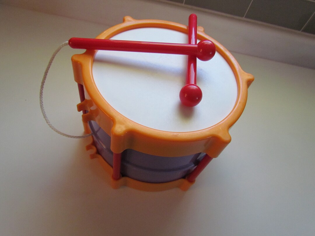 Vintage Little Tikes Yellow Purple Rhythm Maker Toy Drum and Drumsticks ...