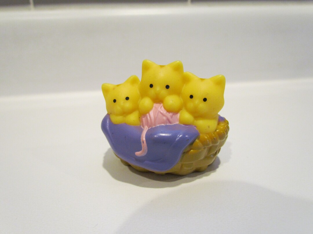 Little People Fisher Price Animals Replacement Cat Yellow Tabby Basket ...