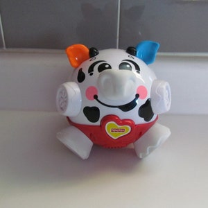 Fisher-price Bounce & Giggle - Cow Laughing Toy Crawling Baby Preschool ...