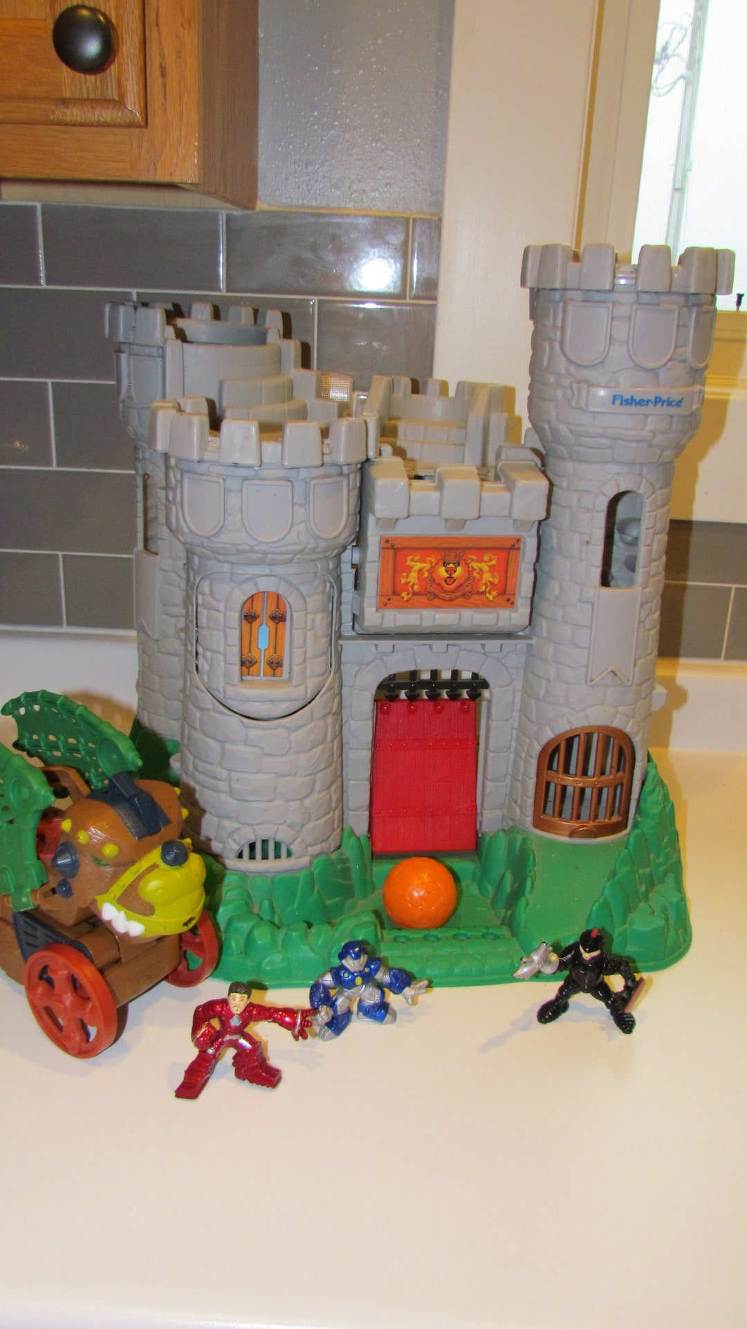 Vintage 1994 Fisher Price Great Adventures Medieval Castle 7110 Knight ...