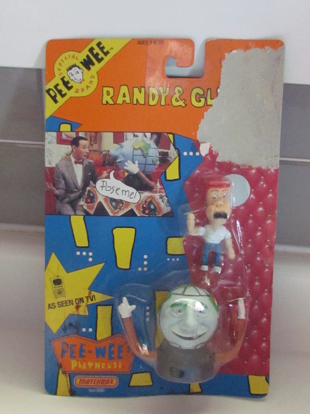 NEW in Package 90's Matchbox PEE WEE Randy & Globey Playhouse 1988 ...