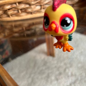 Littlest Pet Shop LPS Mini Glitter Special Edition Rooster Hasbro ...