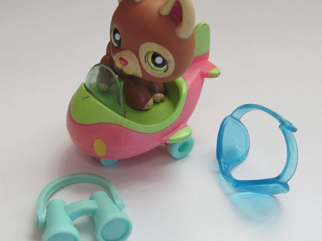 Vintage Littlest Pet Shop Hasbro French Bulldog Dog Pets on the Go LPS ...