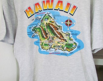 Old Hawaii Map Shirt - Etsy