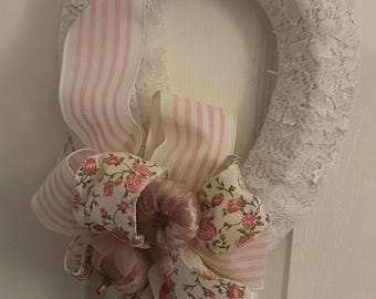 Handmade Breast Cancer Awareness Ribbon Wreath - Etsy