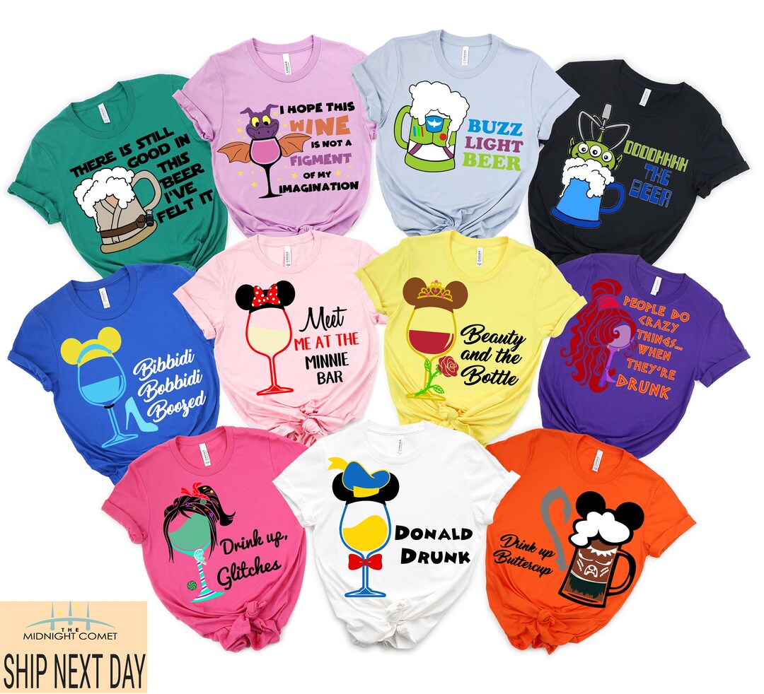 Disney Drinking Shirts, Disney Drinking Around the World T Shirt, Epcot ...