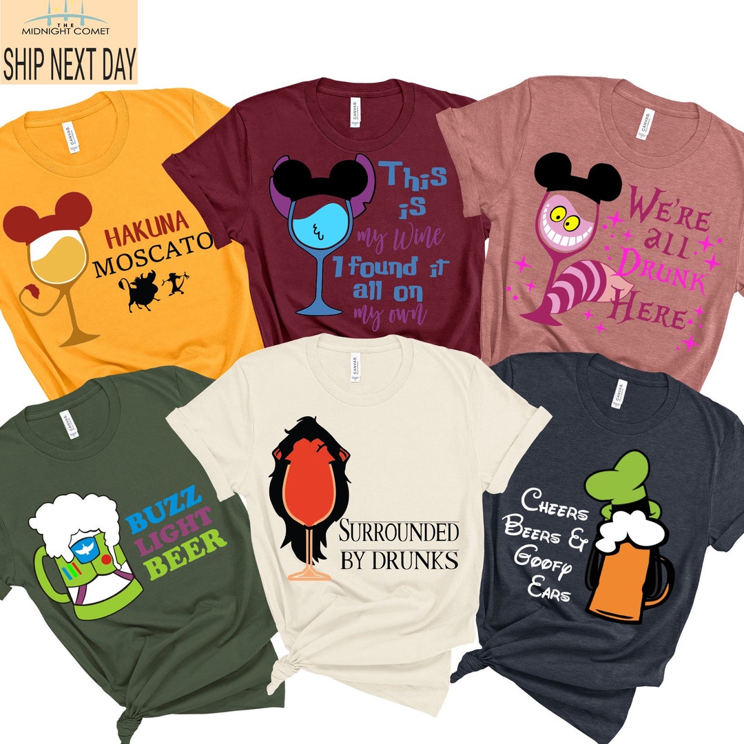 Disney Matching Party Shirts, Girls Night Disney Princesses Tees, Epcot ...