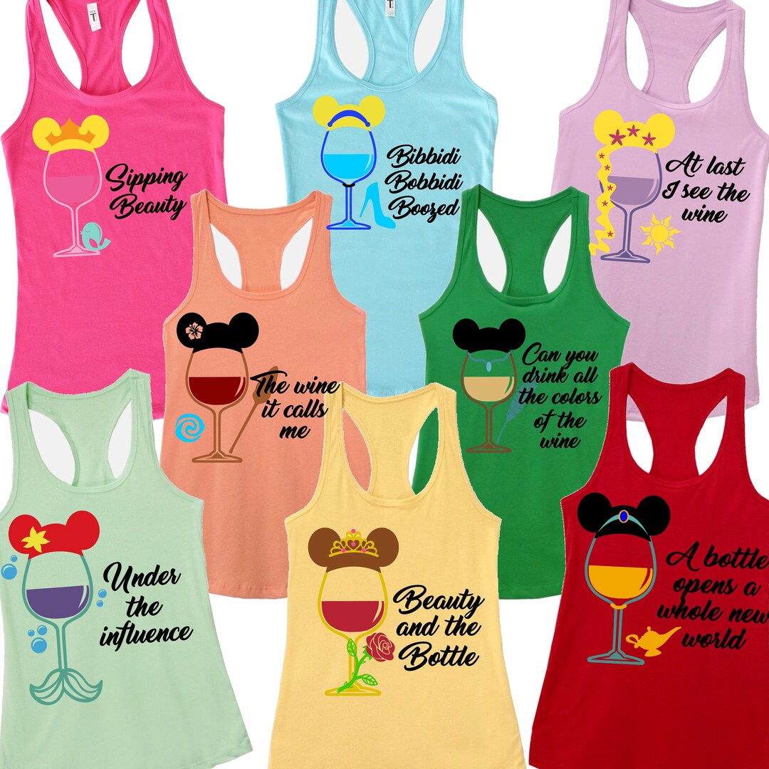 Disney Booze & Besties Tank, Disney Princess Tank, Girls Trip Tank ...