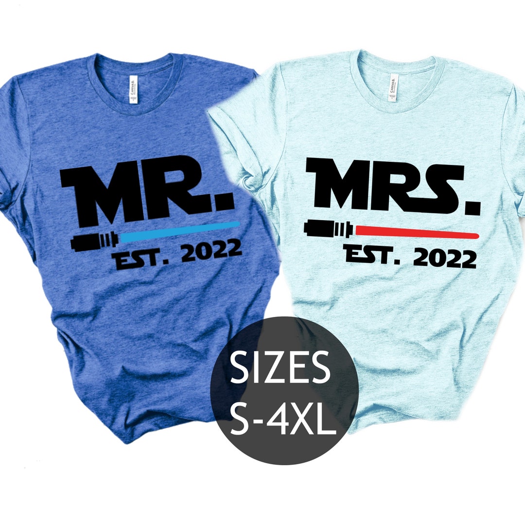 Disney Star Wars Couple Shirts, Han Solo and Princess Leia Matching ...