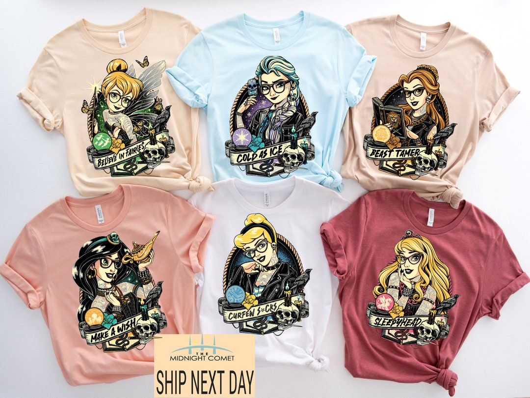 Disney Tattoo Rocker Princess Shirt Disney Punk Princess - Etsy