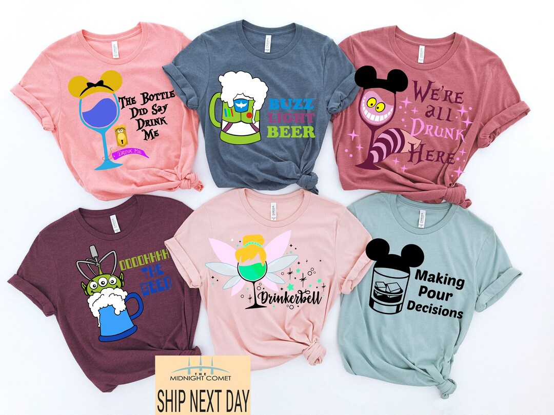 Disney Drinking Shirts, Disney Drinking Around the World T Shirt, Epcot ...
