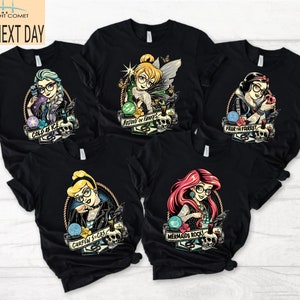 Disney Tattoo Rocker Princess Shirt, Disney Punk Princess Shirt, Tattoo ...