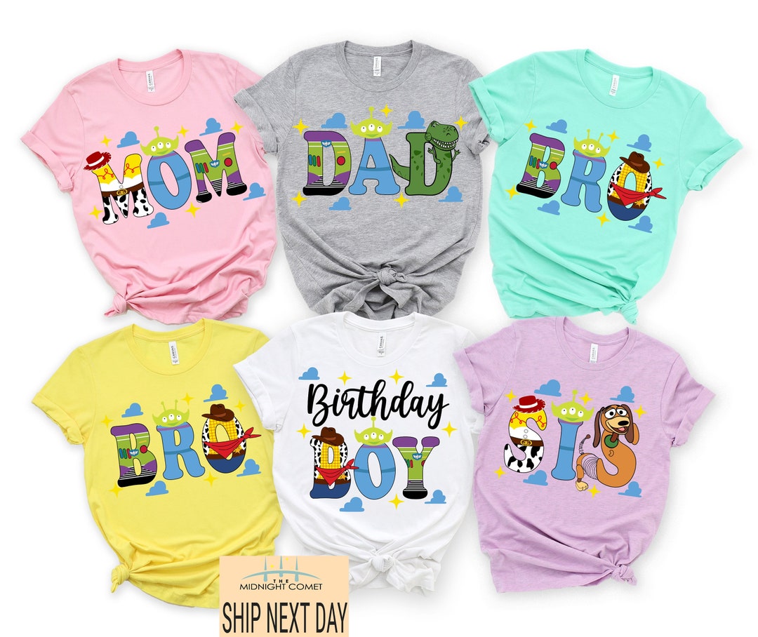 Personalized Toy Story Family Birthday Shirt Toy Story Dad Mom Birthday ...