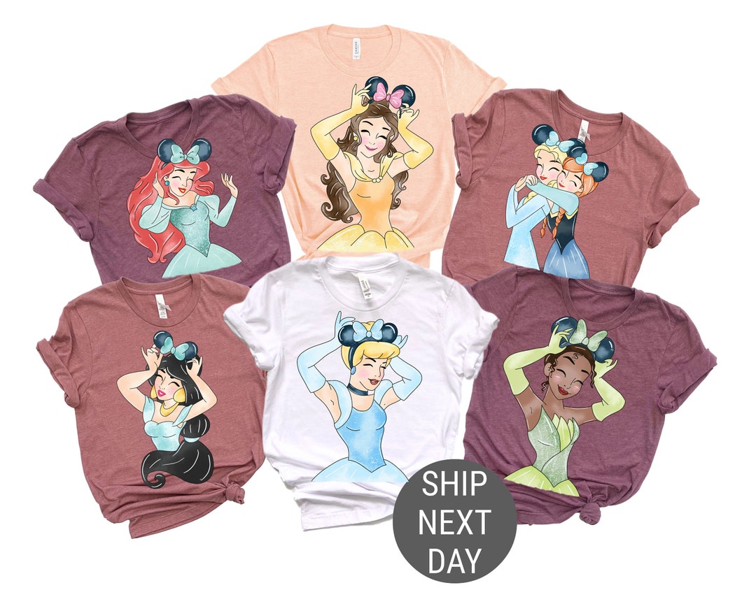 Girls Disneland Trip Disney Princess Shirts Disneyland - Etsy