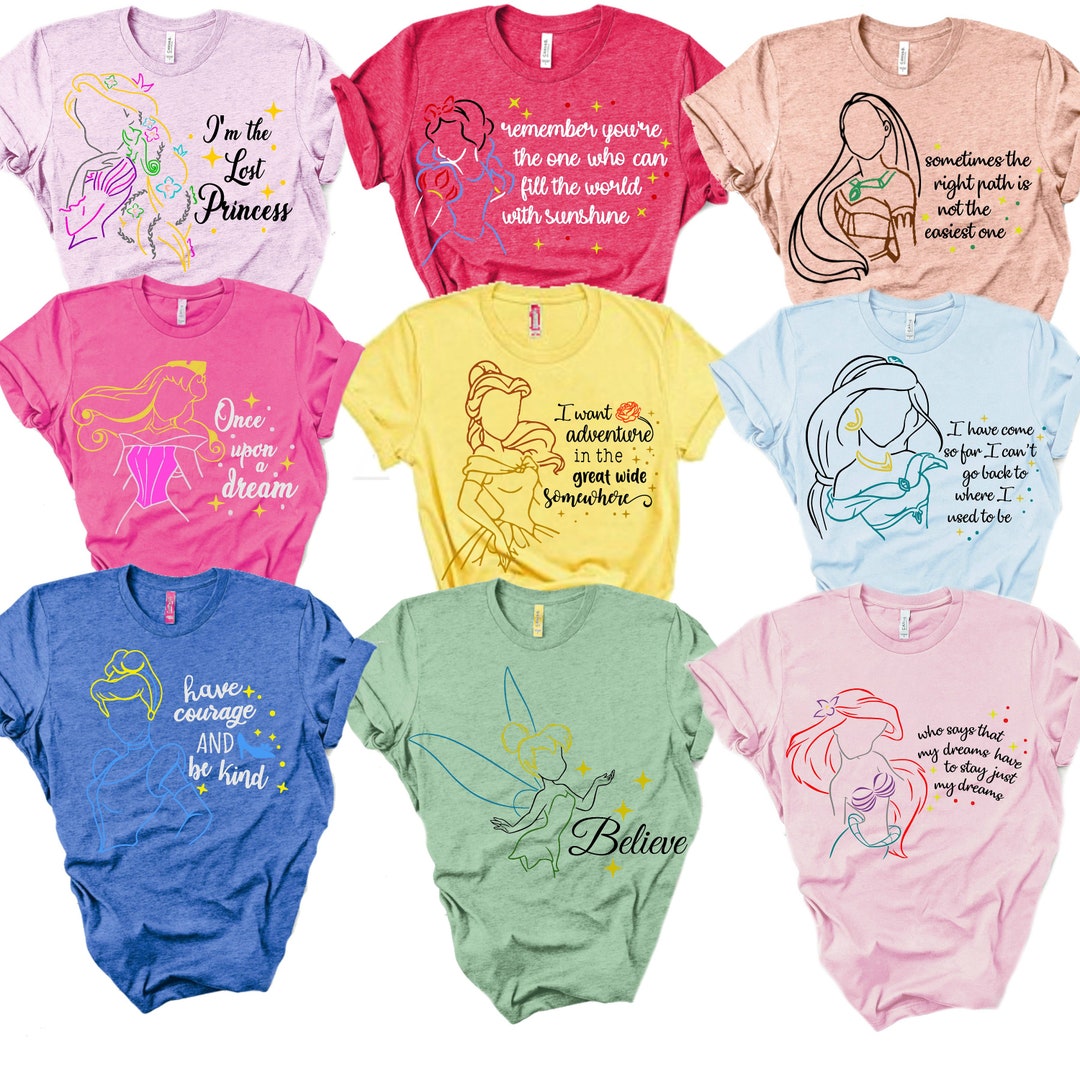 Princess Shirts, Disney Plus Size Shirt, Disney Princess, Princess ...