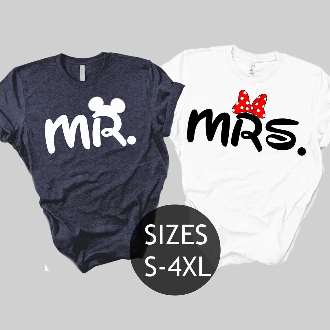 Mr and Mrs Disney, Disney Couples Shirts, Disney Shirts, Disney ...