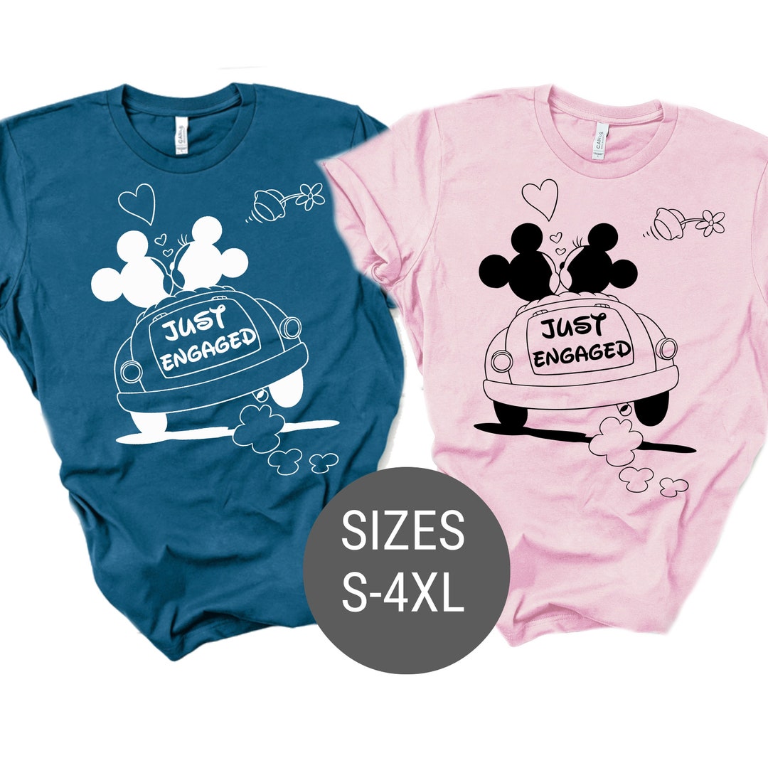 Just Engaged Shirts, Honeymoon Shirts, Disney Couples Shirts ...