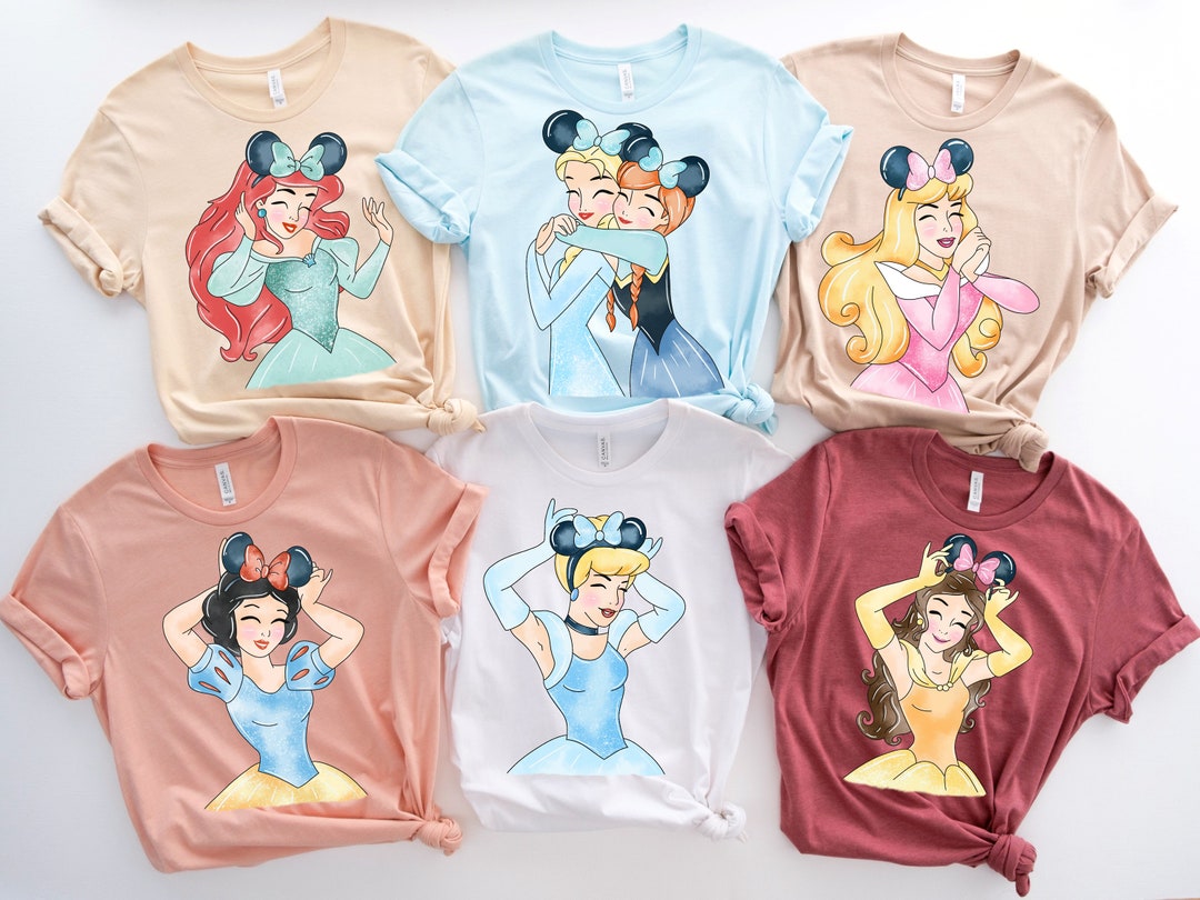 Matching Princess Mouse Ears Shirt Snow White Belle - Etsy