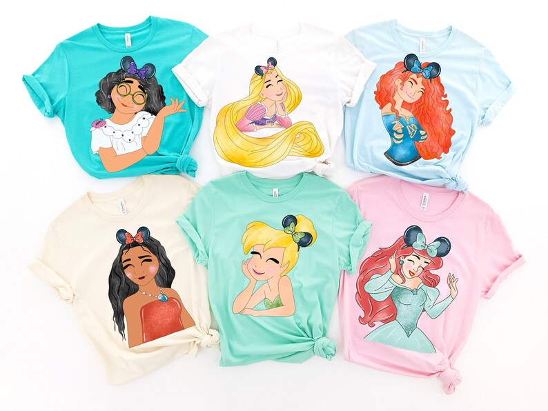 Matching Princess Mouse Ears Shirt Snow White Belle - Etsy