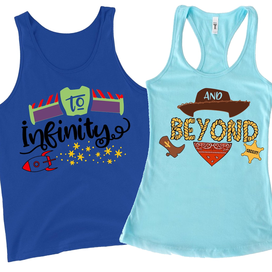 To Infinity and Beyond Couple Matching Shirts,toy Story Pixar Disney ...